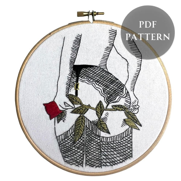 Embroidery Pattern /PDF - Dominique – Sip & Sew