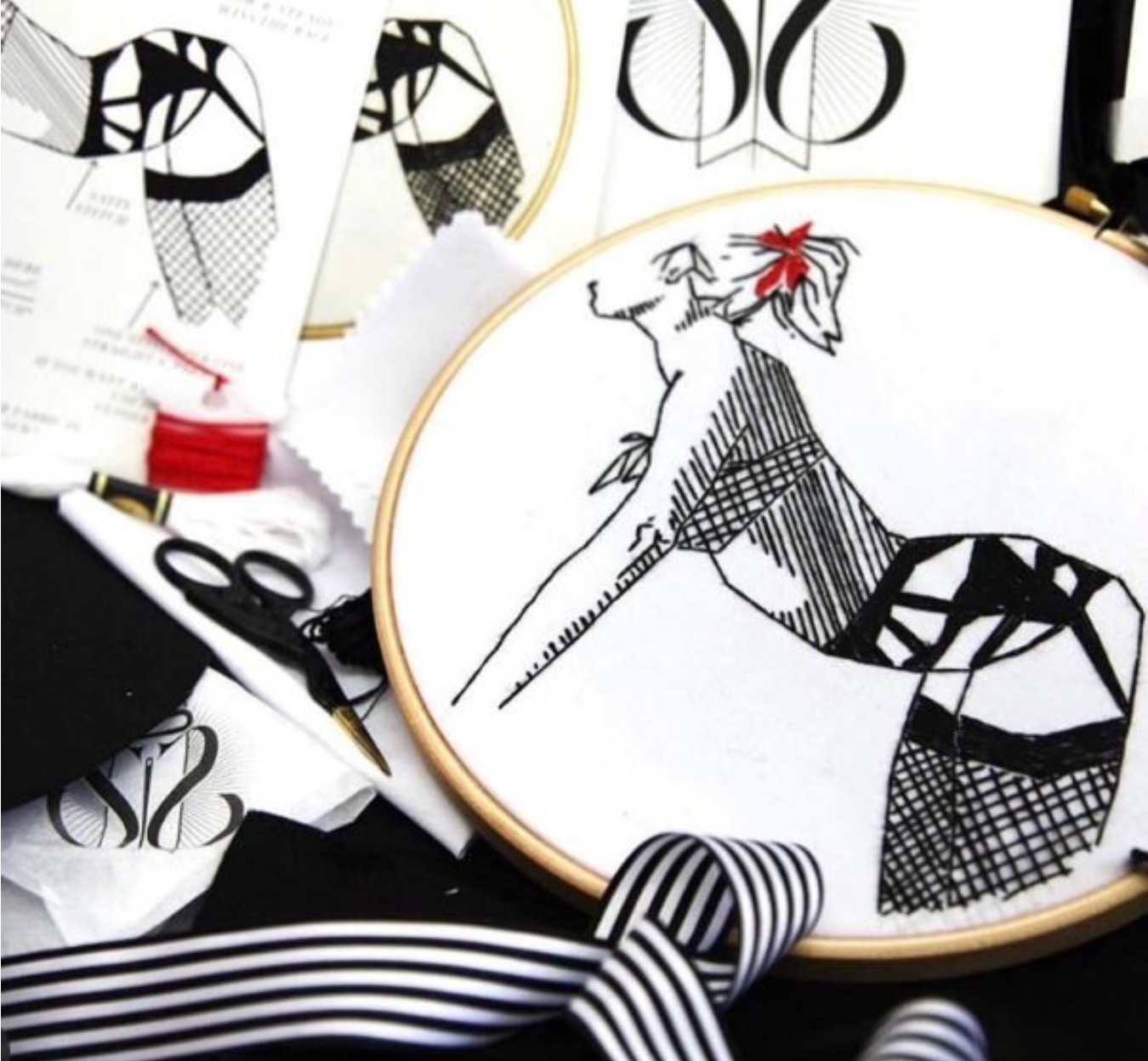 PDF - Ruby / PDF Embroidery Pattern – Sip & Sew