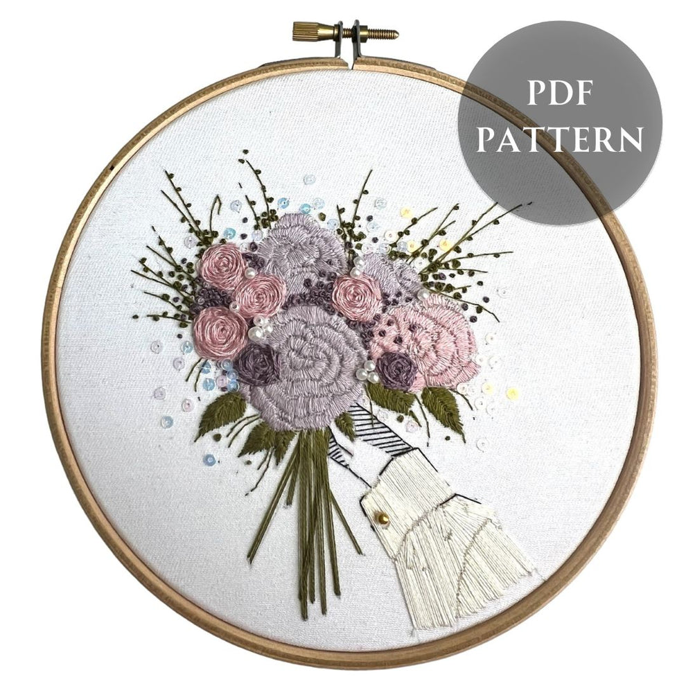 Spring Floral Embroidery Pattern / PDF – Sip & Sew