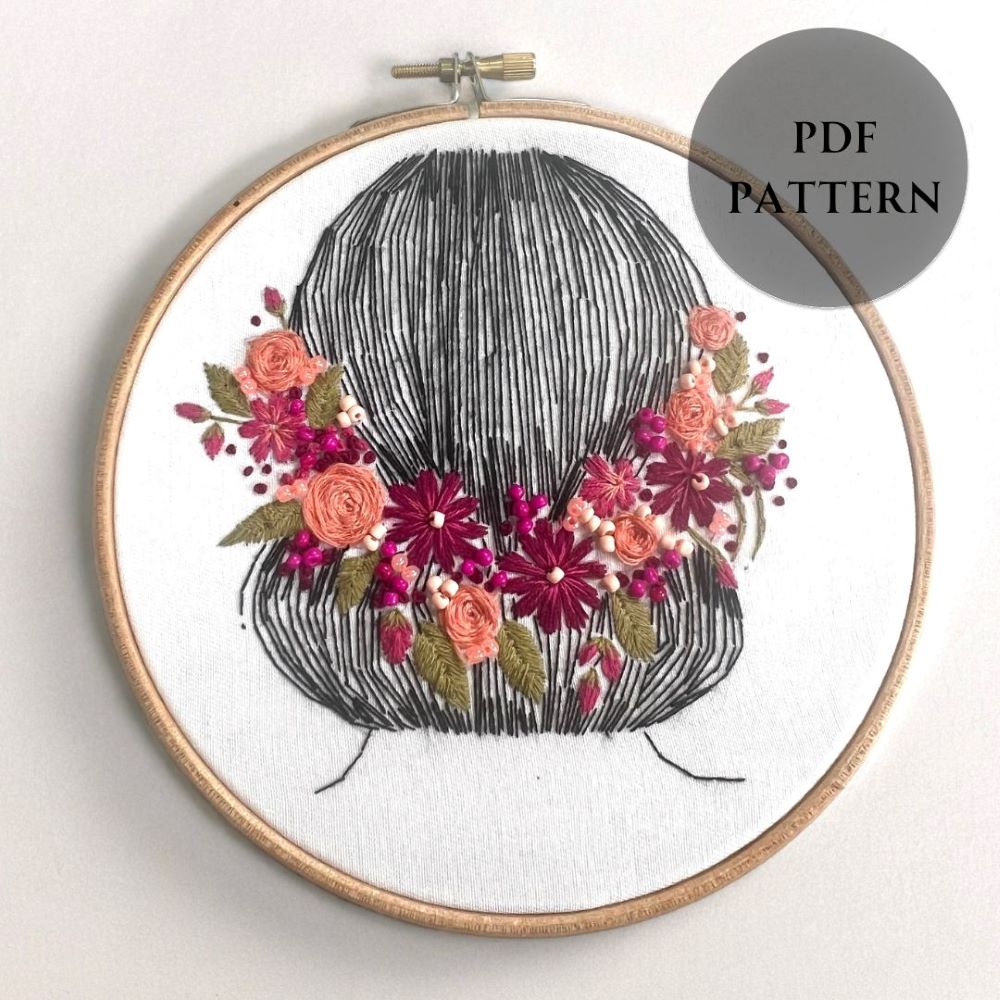 Embroidery Pattern / PDF / Freya – Sip & Sew