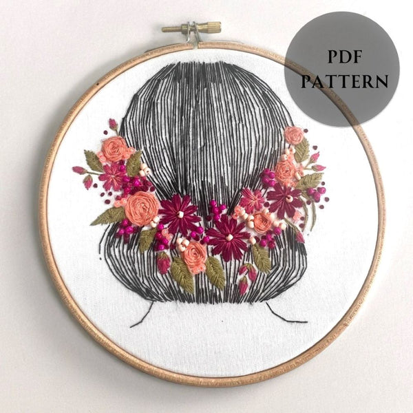 Embroidery Pattern / PDF / Freya – Sip & Sew